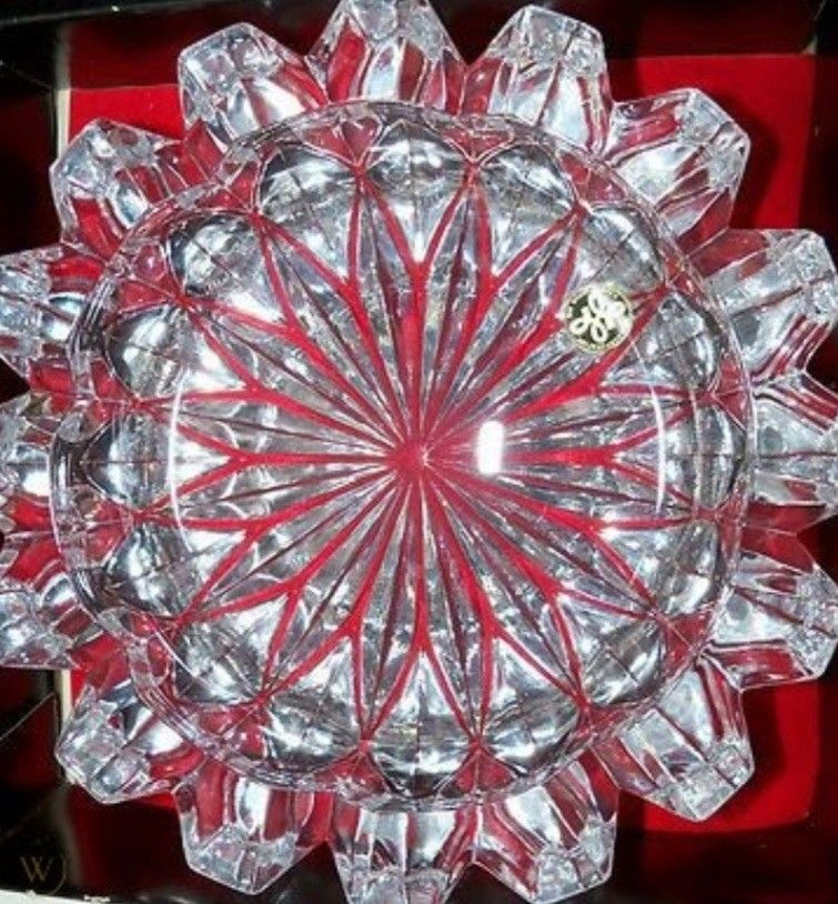 HOYA CRYSTAL 4PC TABLE ASHTRAY SET WITH PRINCE LIGHTER NAS4811 ...