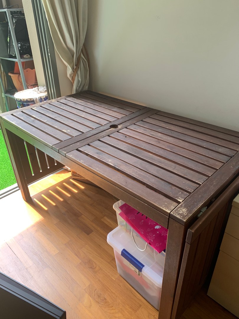 IKEA Applaro Dining Table, Furniture & Home Living, Outdoor Furniture ...