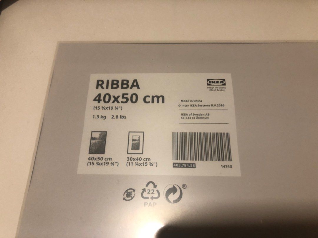 IKEA ribba frame 40x50 - brand new, Furniture & Home Living, Home Decor ...