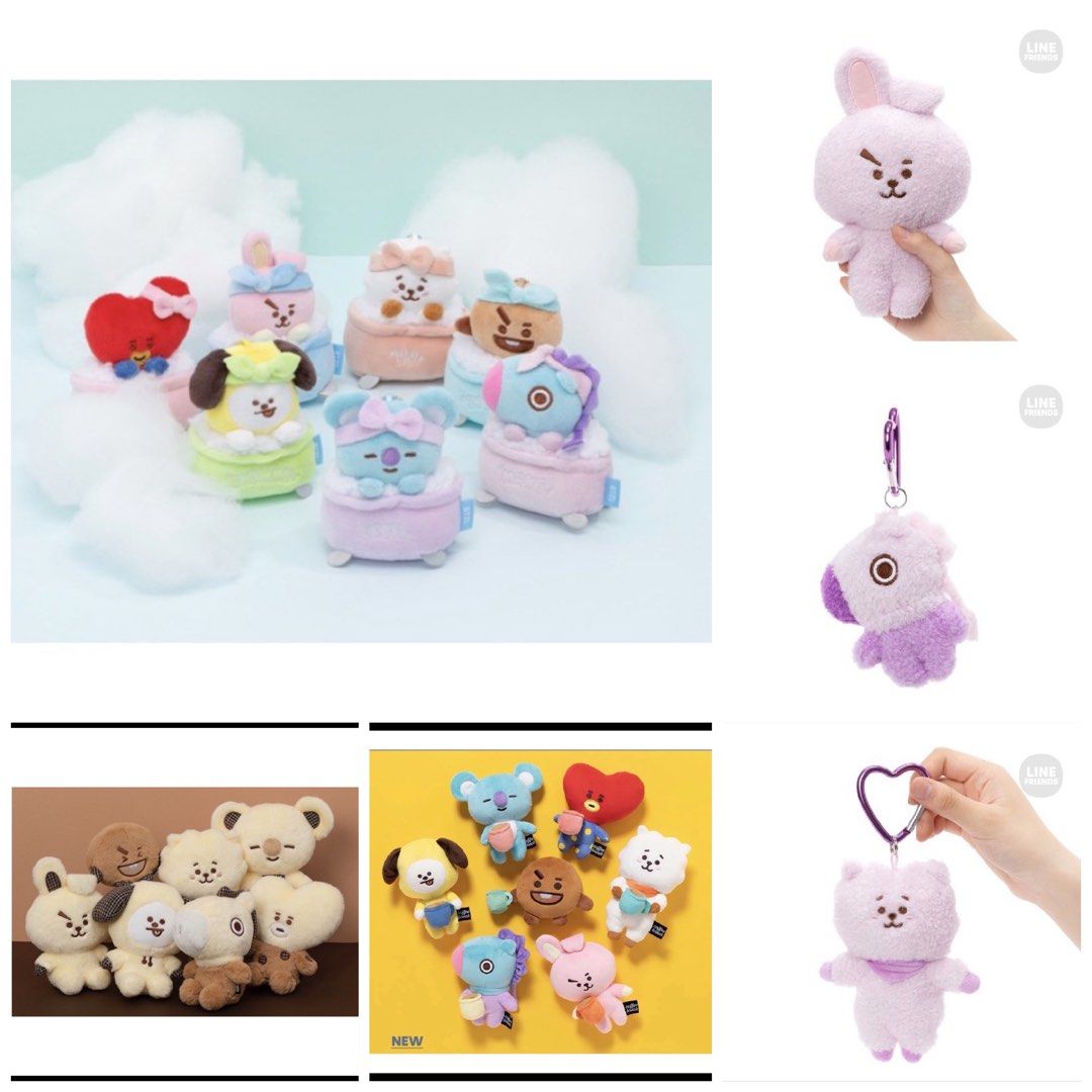 [instock] BT21 Japan Bath Time/Glen Check/Purple/Coffee Time, Hobbies ...