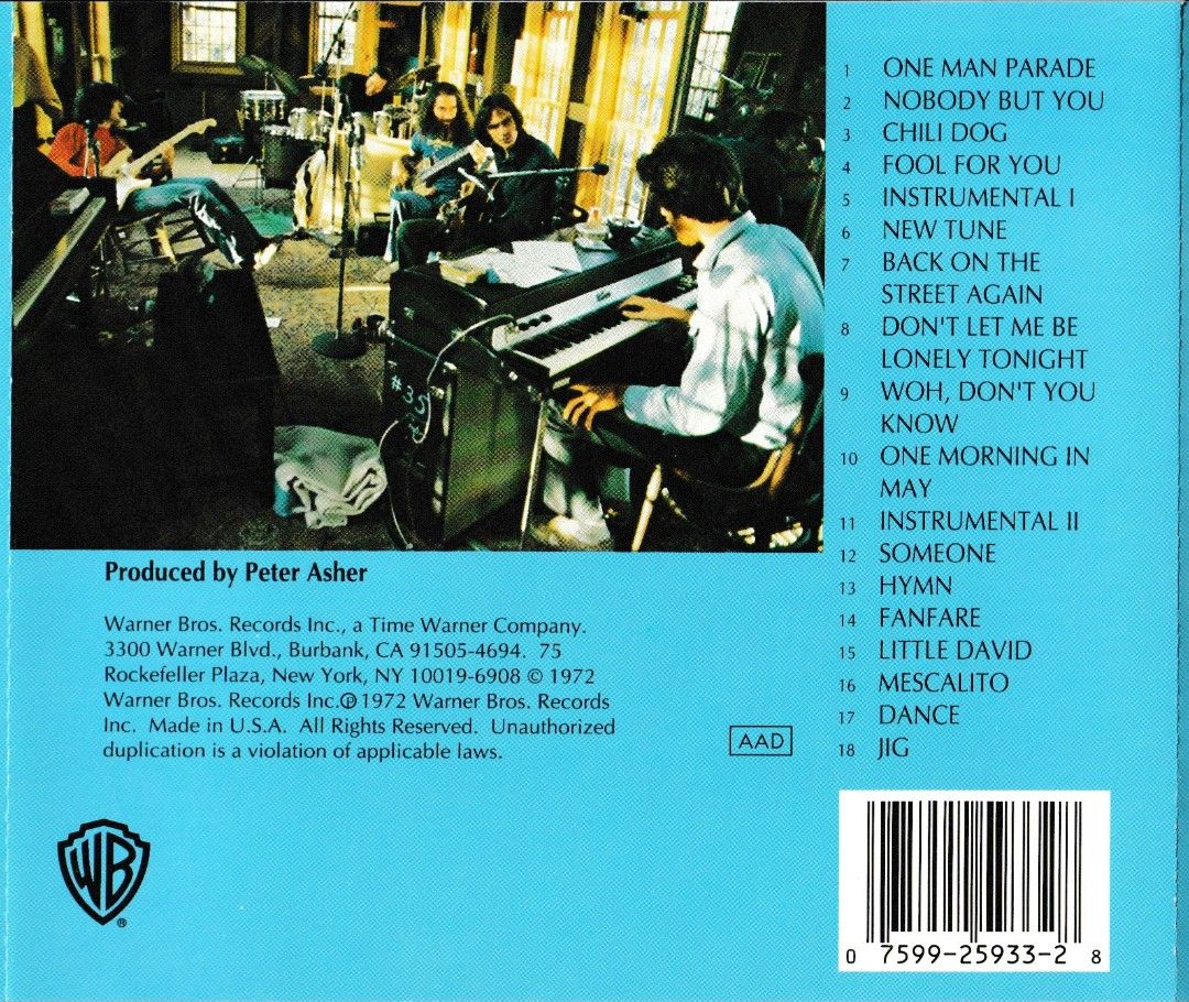 JAMES TAYLOR ONE MAN DOG CD - Just one of 14 separate JT albums I have ...
