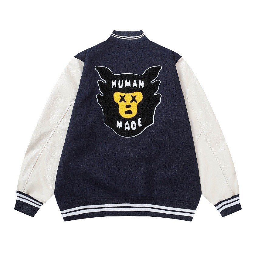 KAWS x Human Made Varsity Jacket, Men's Fashion, Coats, Jackets and ...