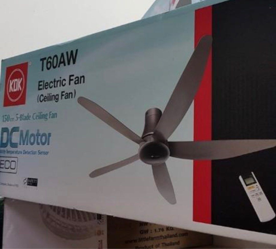 KDK FAN REMOTE CONTROL T60AW (100% GENUINE ORIGINAL), Furniture & Home ...