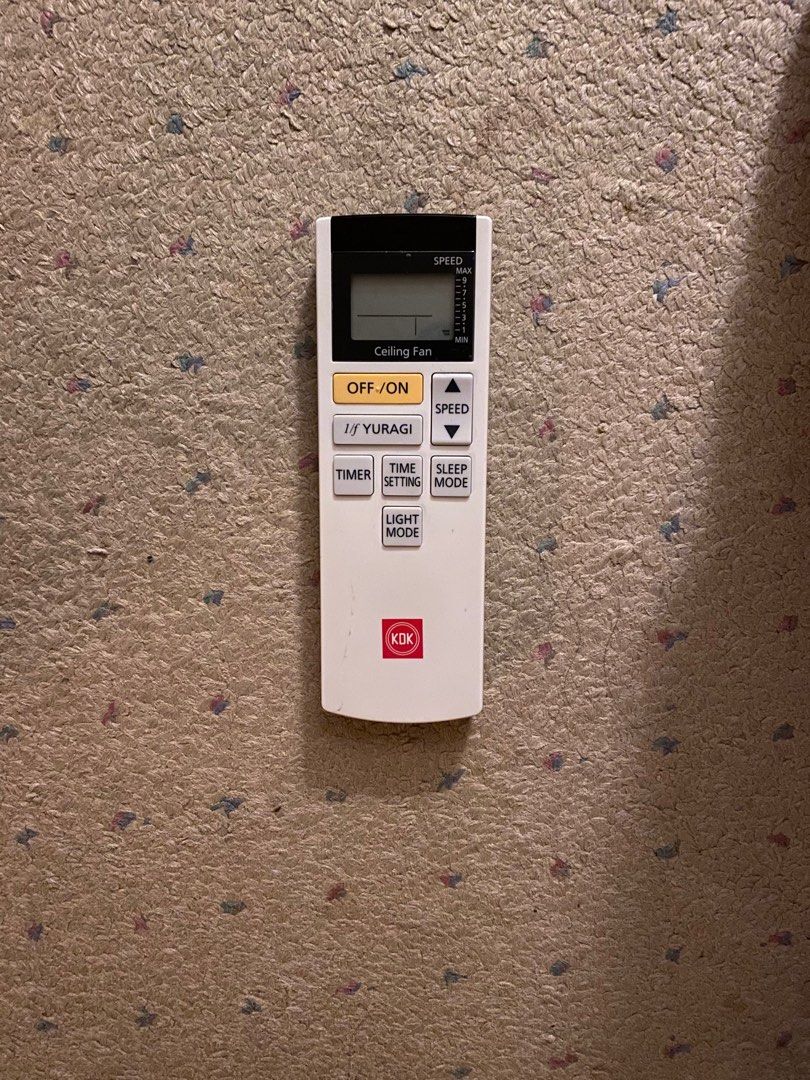 KDK REMOTE CONTROL U60FW GENUINE ORIGINAL, Furniture & Home Living ...