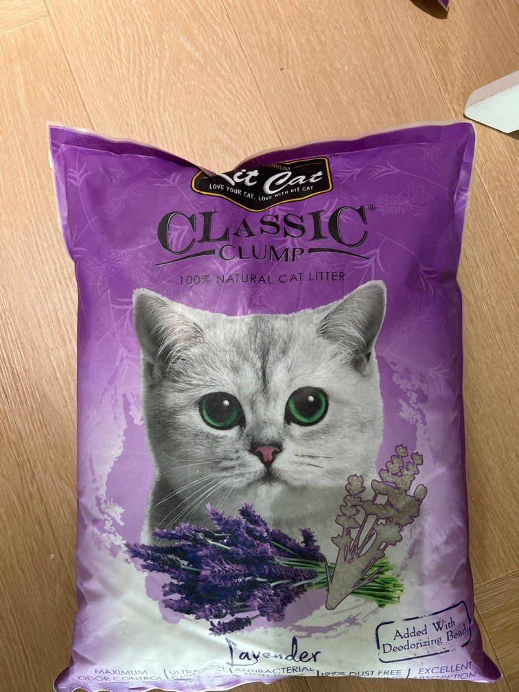 Kit kat classic clump litter (Lavender), Pet Supplies, Health ...