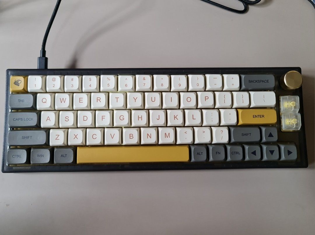 KNOB Custom 65 Keyboard, MK66 Pro, Computers & Tech, Parts ...