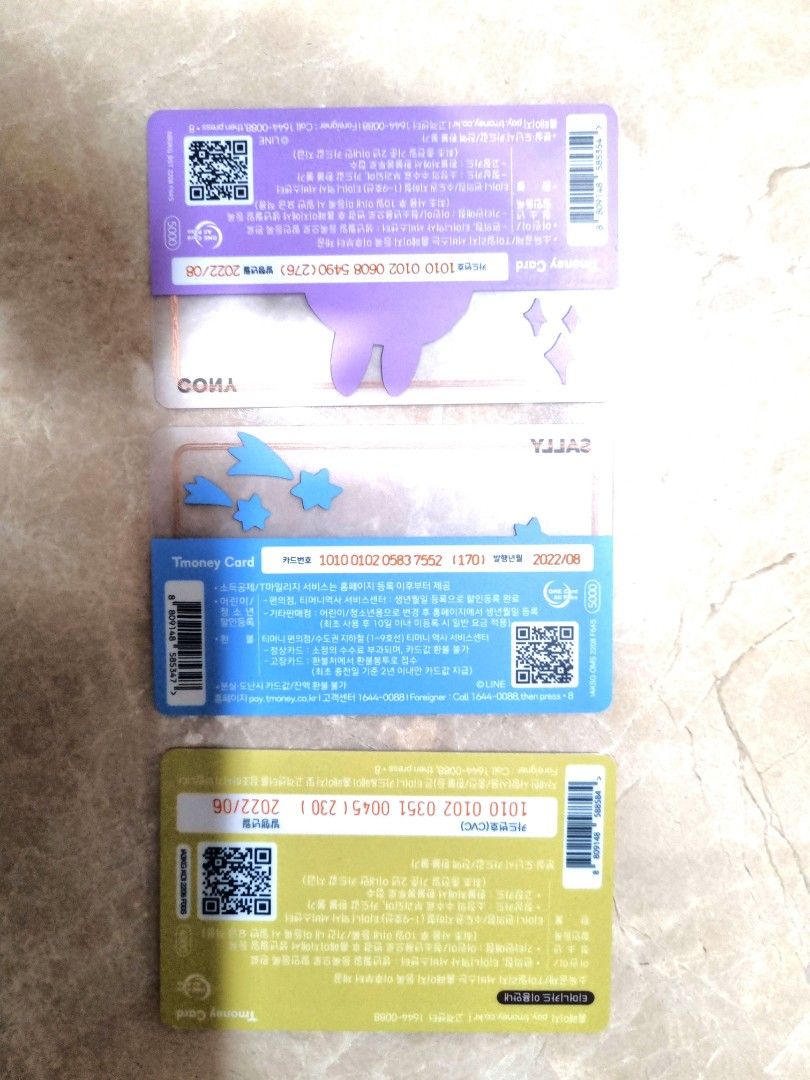Korea Tmoney store value transport cards, Tickets & Vouchers, Store ...