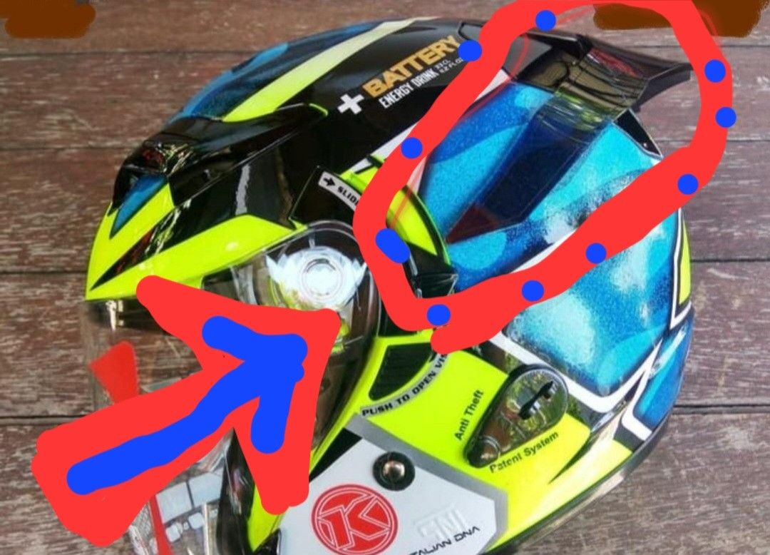 Kyt spoiler fin NOT HELMET, Motorcycles, Motorcycle Accessories on ...