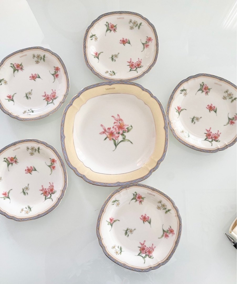 Lanvin Cake Plate Set, Furniture & Home Living, Kitchenware & Tableware ...