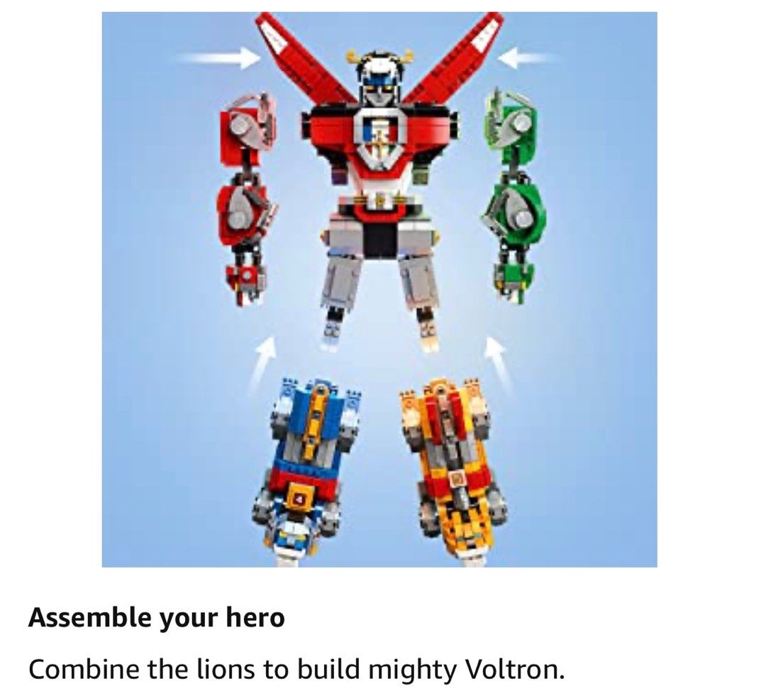 LEGO Ideas Voltron 21311 Building Kit (2321 Pieces) (Discontinued by ...