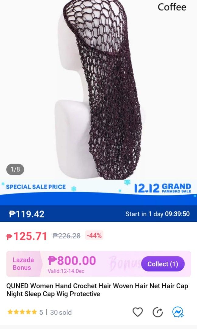 Long thick Hair net, Beauty & Personal Care, Hair on Carousell