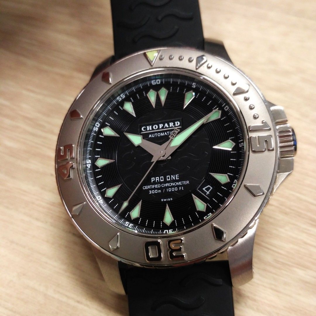 LUC Chopard Pro One 300m Diver Rare Micro Rotor, Luxury, Watches on ...