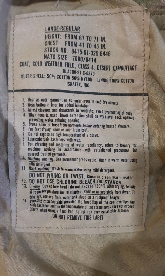 M65 Desert Tri Color DCU Field Jacket, Men's Fashion, Coats, Jackets ...