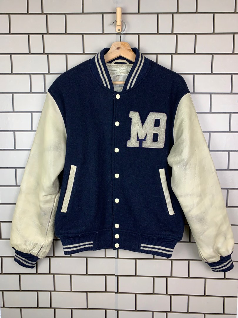 MacBeth Varsity Leather Jacket, Men's Fashion, Coats, Jackets and ...