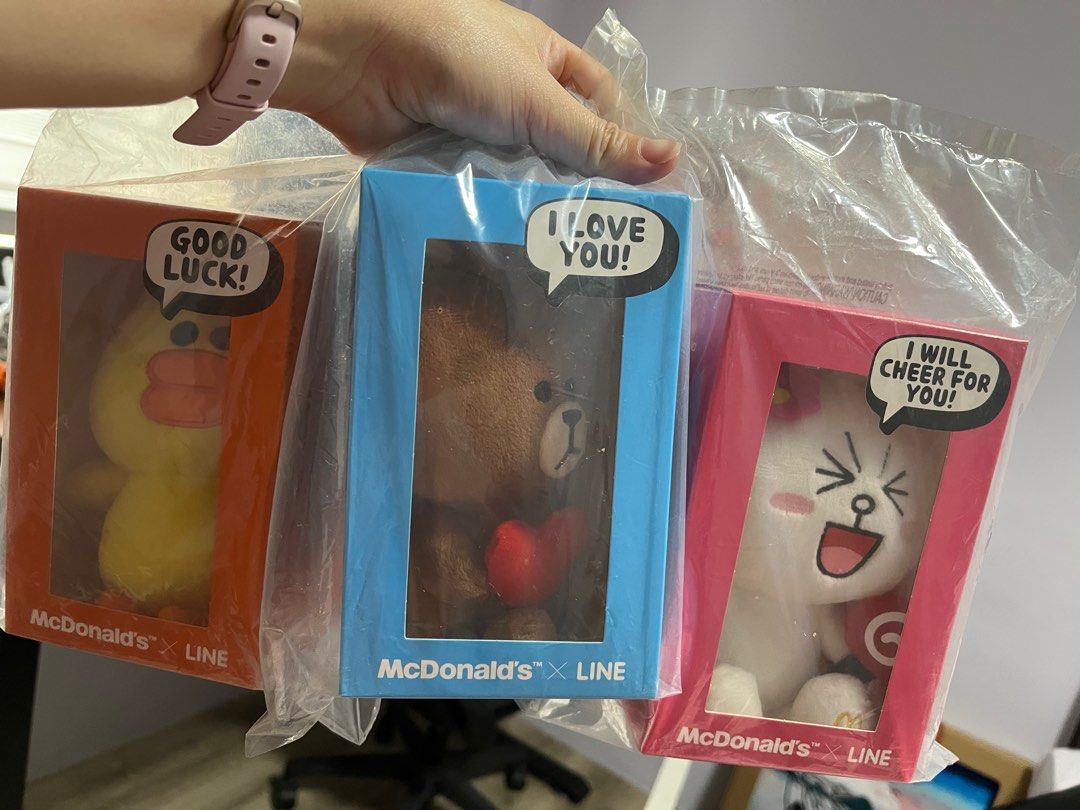 Macdonald’s X Line Friends Plushie Set, Hobbies & Toys, Toys & Games on ...