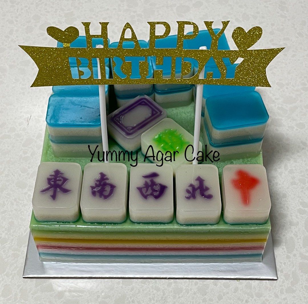 Mahjong Agar Agar Birthday Cakes, Food & Drinks, Homemade Bakes on ...