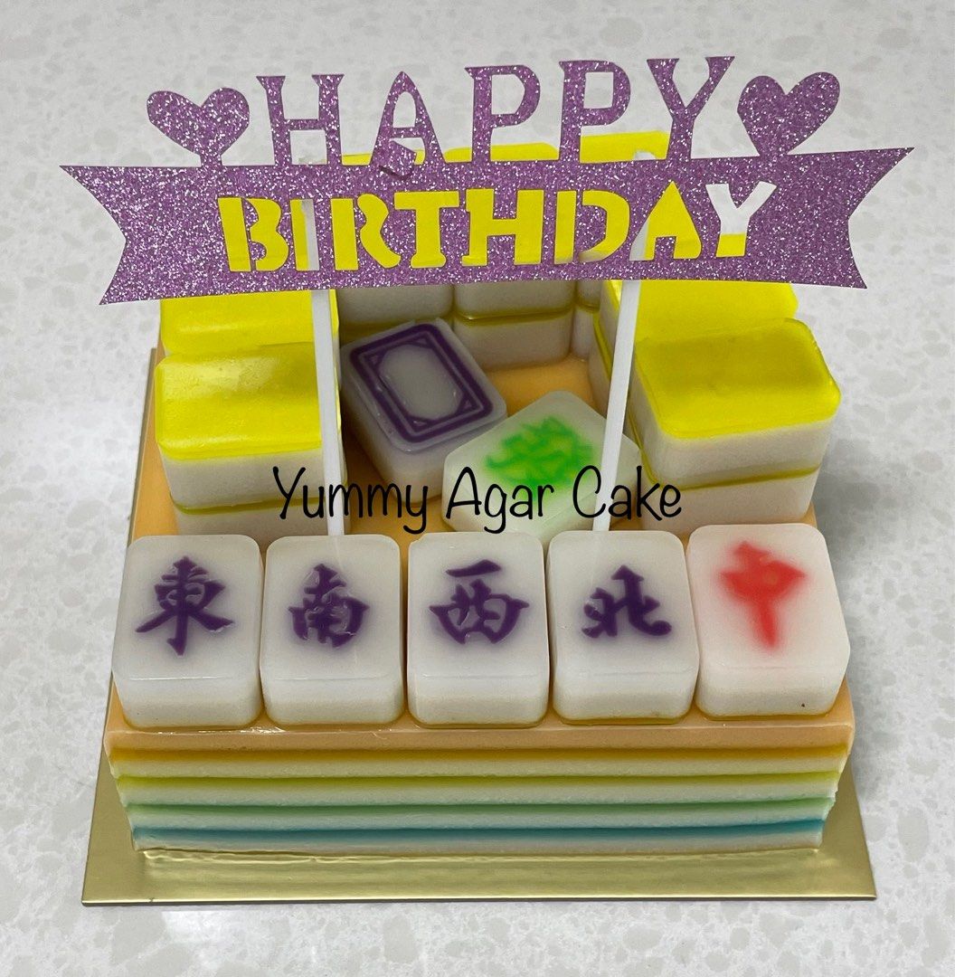 Mahjong Agar Agar Birthday Cakes, Food & Drinks, Homemade Bakes on ...