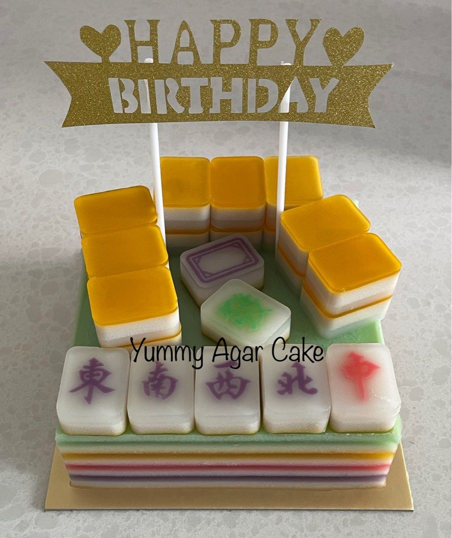 Mahjong Agar Agar Birthday Cakes, Food & Drinks, Homemade Bakes on ...