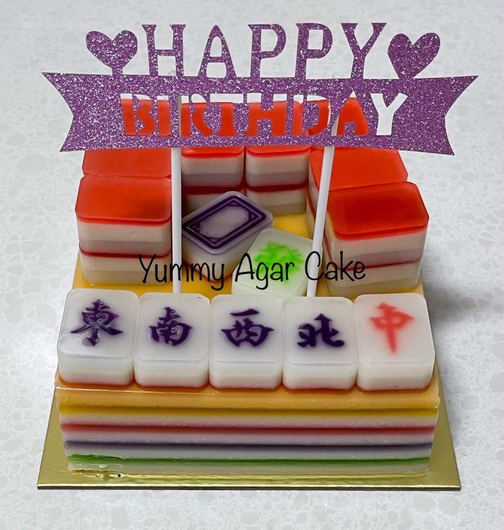 Mahjong Agar Agar Birthday Cakes, Food & Drinks, Homemade Bakes on ...