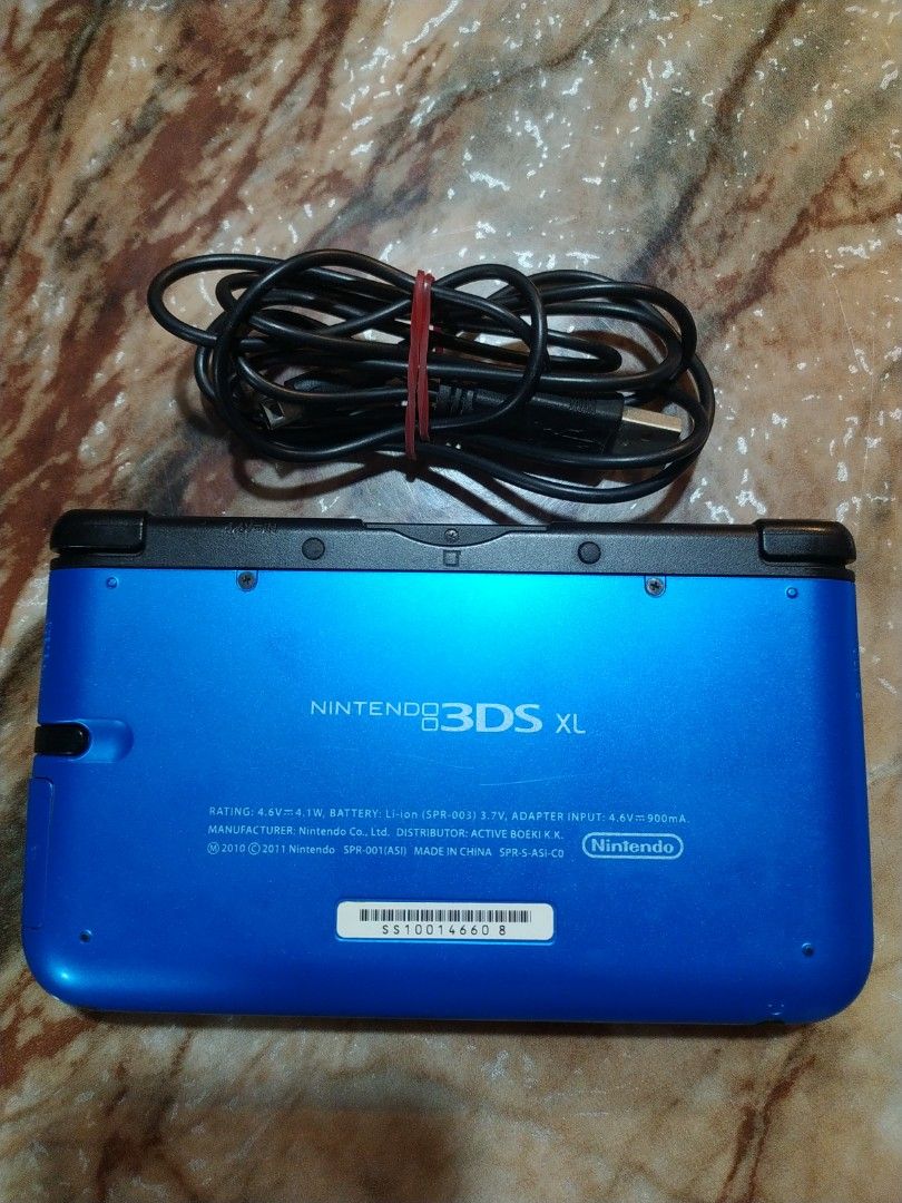 Modded Nintendo 3DS XL 16GB/256GB storage options. with power cable, Video Gaming, Video Game ...