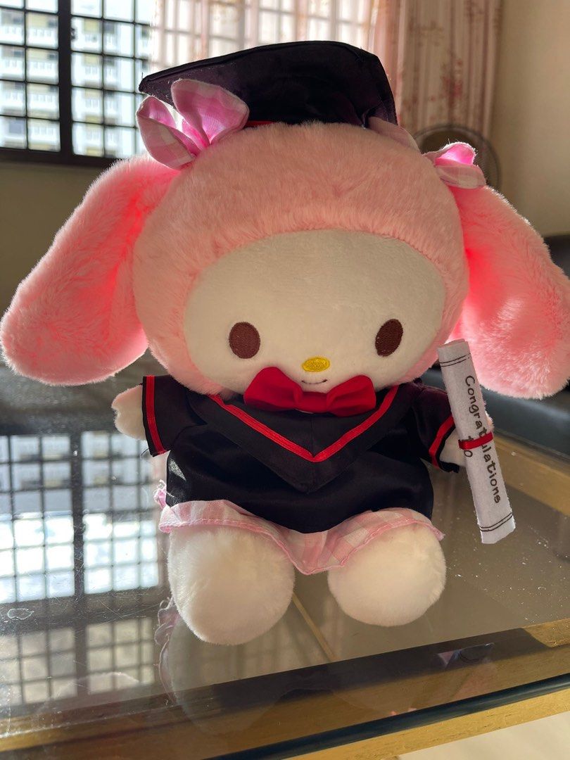 My Melody Sanrio Graduation Plush, Hobbies & Toys, Toys & Games on ...