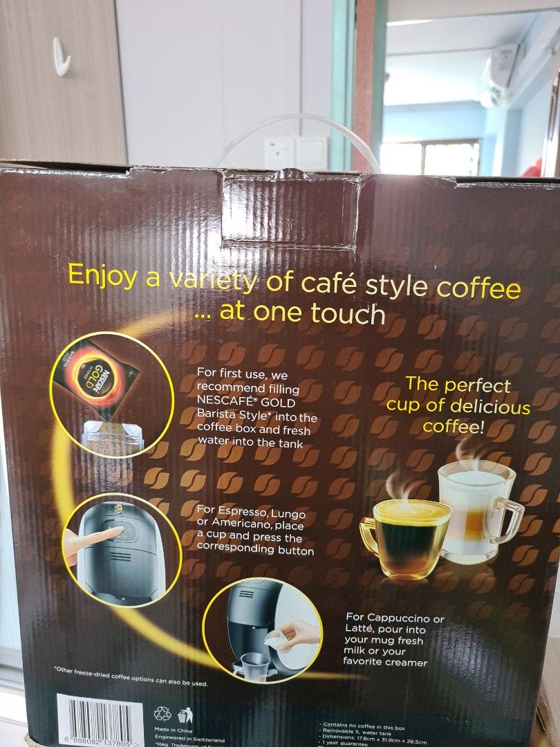 Nescafe Gold Barista Style Coffee maker, TV & Home Appliances, Kitchen ...