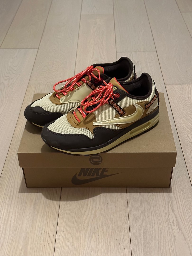 Nike x Travis Scott Cactus Jack Air Max 1, 男裝, 鞋, 波鞋 - Carousell