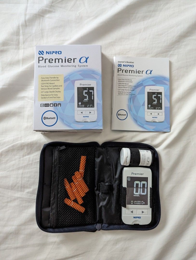 Nipro Premier Alpha Blood Glucose Monitor, Health & Nutrition, Health ...