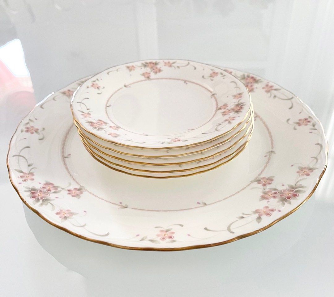 Noritake Cake Plate Set, Furniture & Home Living, Kitchenware ...