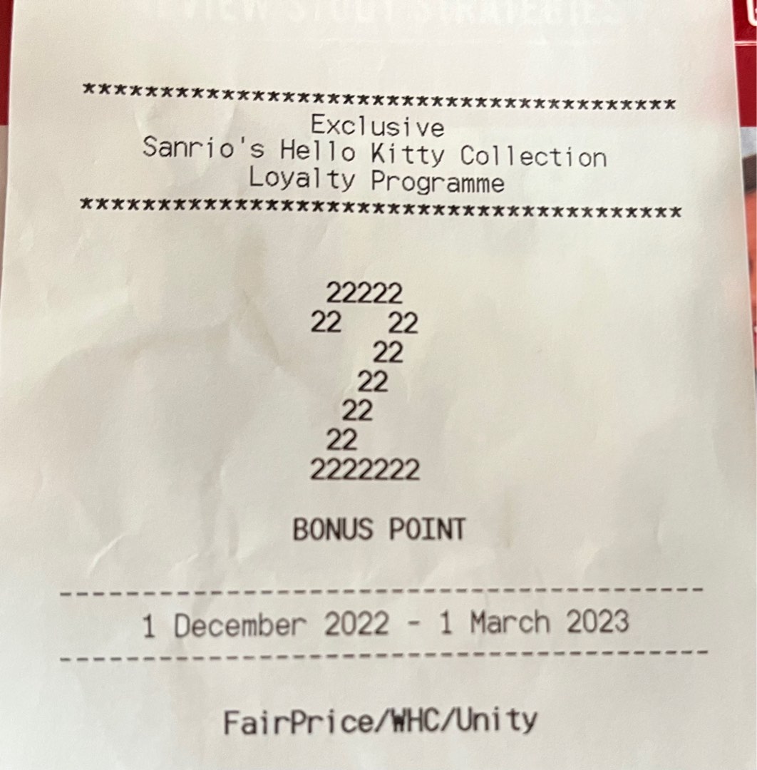 NTUC Bonus Point, Tickets & Vouchers, Store Credits on Carousell