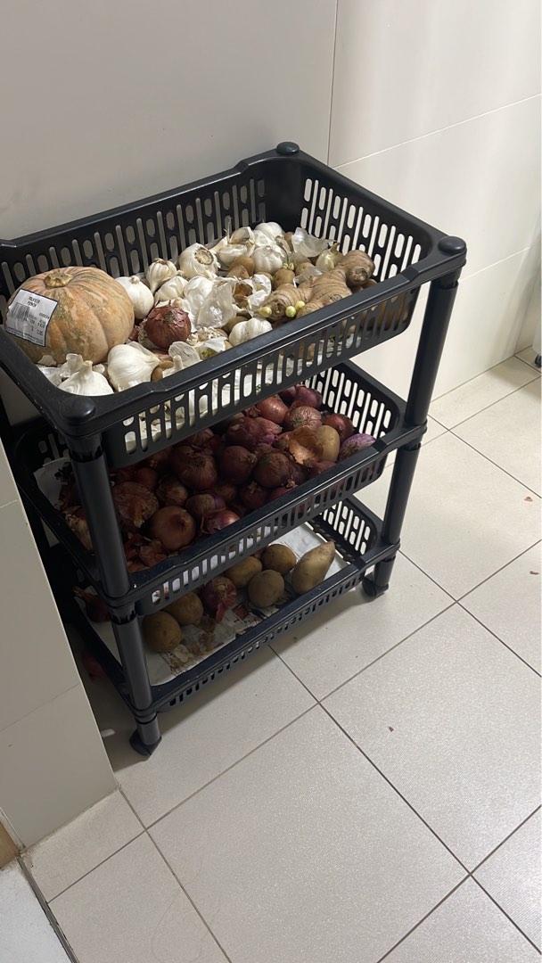 Onion potato trolly, Furniture & Home Living, Kitchenware & Tableware ...
