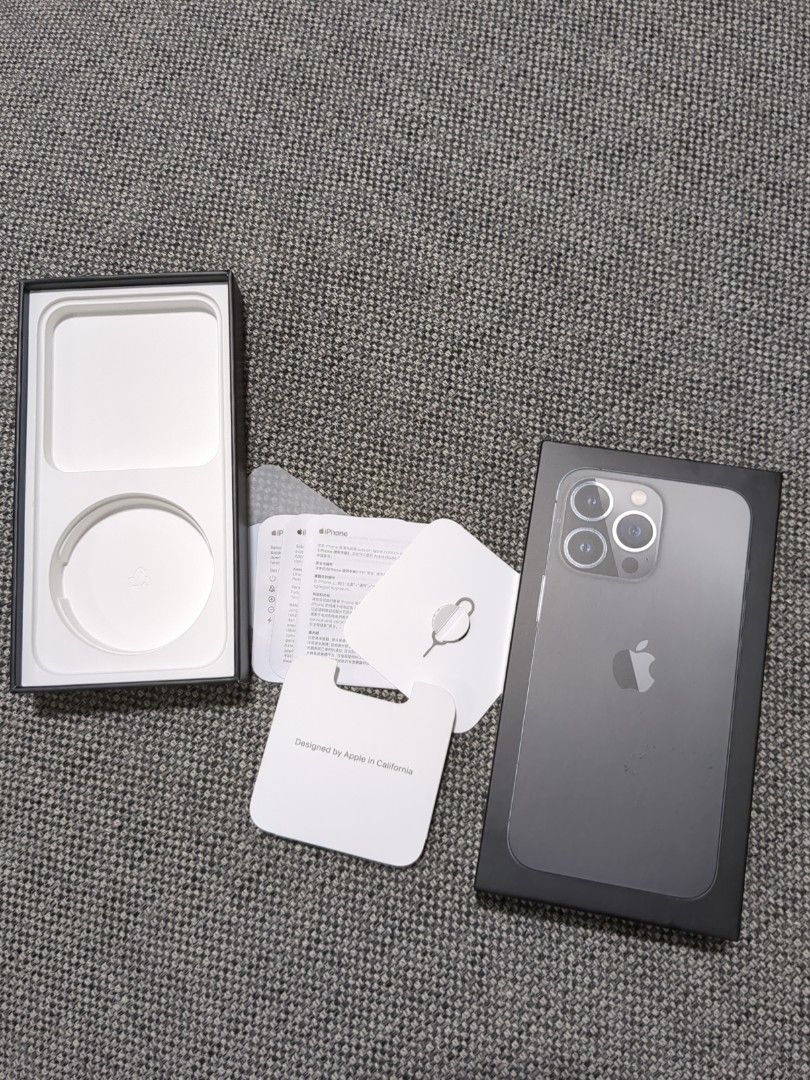 Original iPhone 13 Pro box ONLY with insert booklet and stickers ...