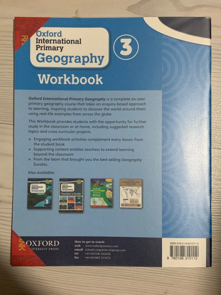 Oxford International Primary Geography Workbook 3, Hobbies & Toys, Books & Magazines, Textbooks ...