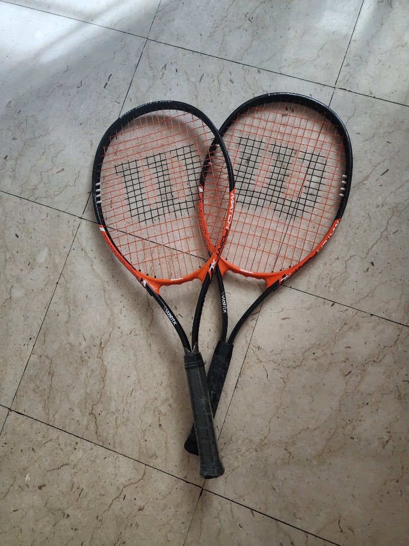 Pair Tennis Rackets, Sports Equipment, Sports & Games, Racket & Ball ...