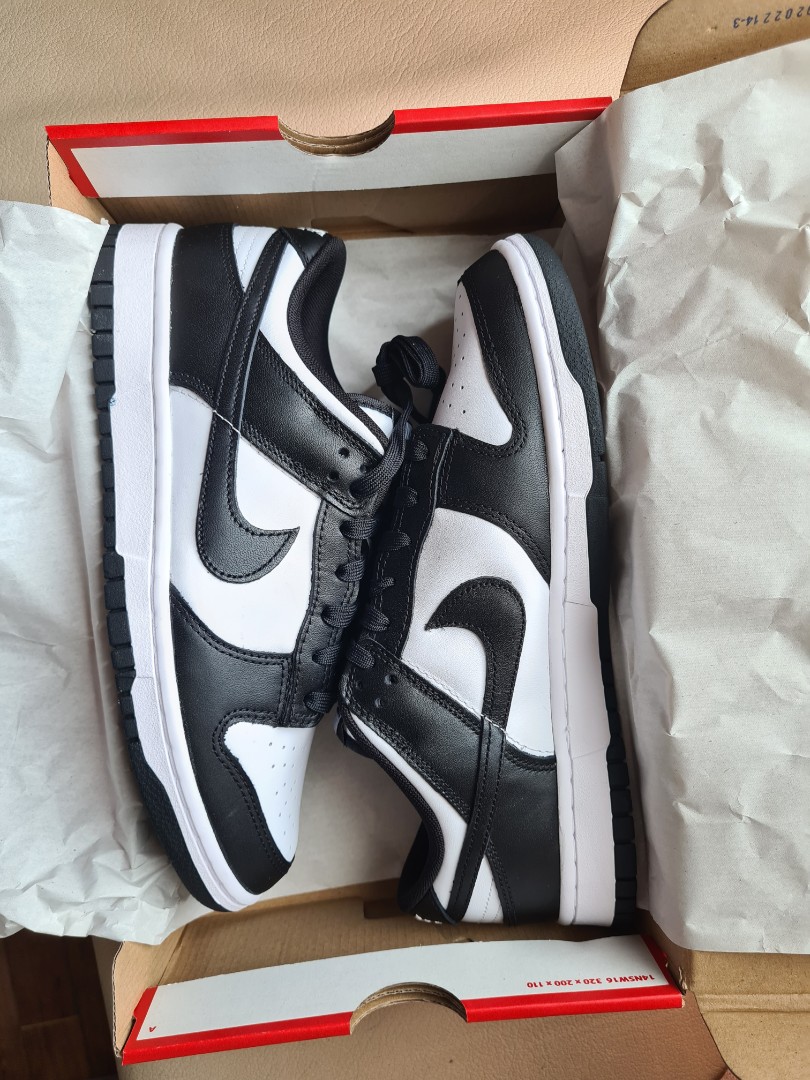 (US 9) Nike Panda Dunks Mens (Nike Dunk Low Retro Black-White), Men's ...