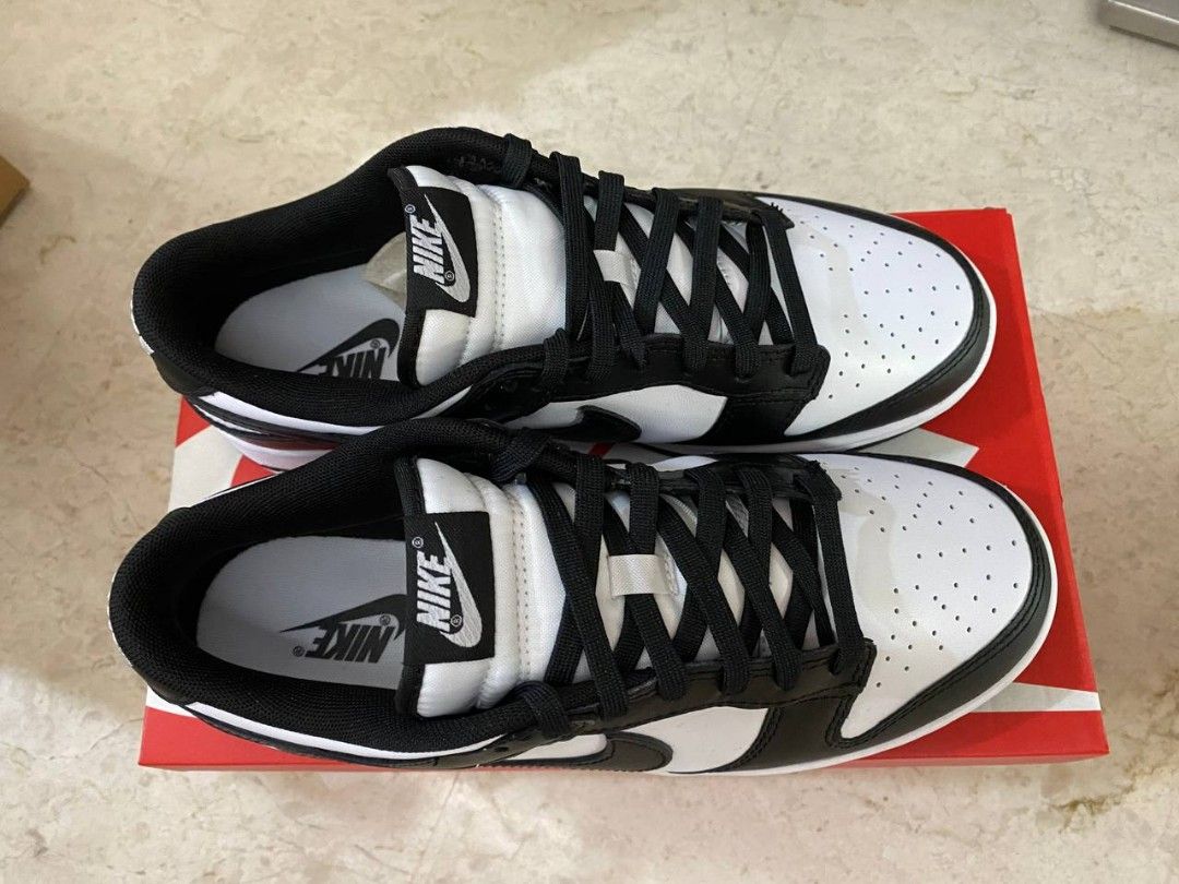 (US 9) Nike Panda Dunks Mens (Nike Dunk Low Retro Black-White), Men's ...