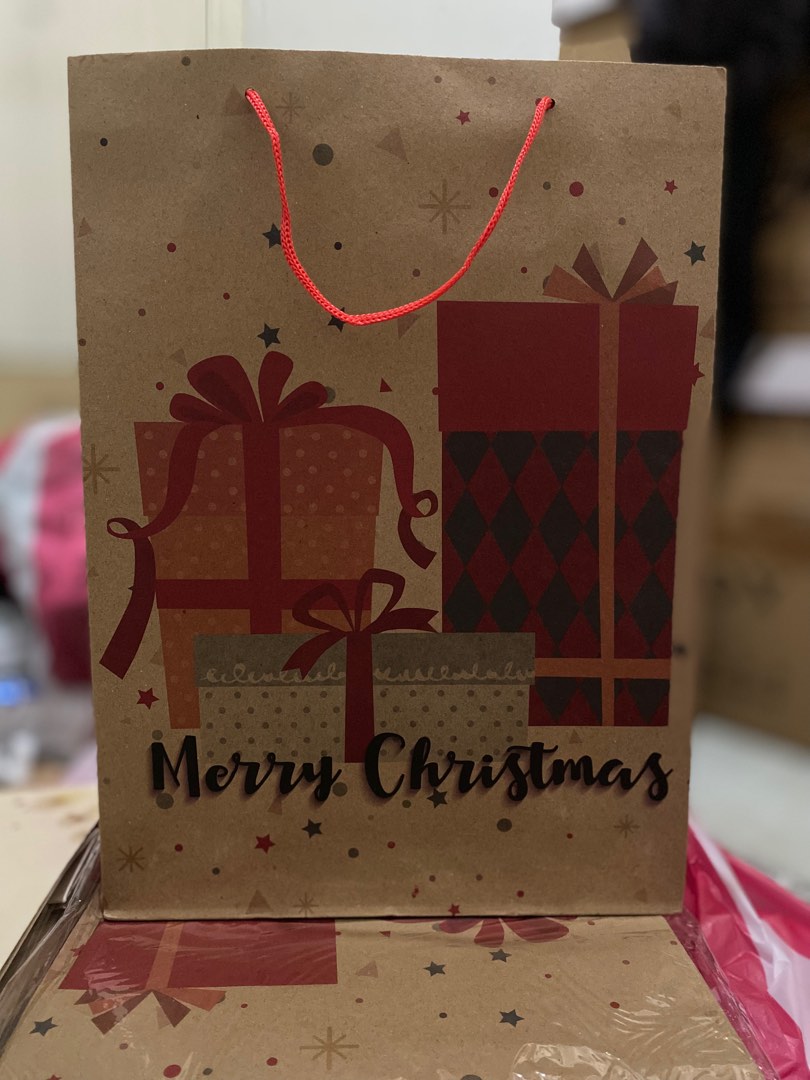 Paper Bag Gift Holiday Bag, Hobbies & Toys, Stationary & Craft ...