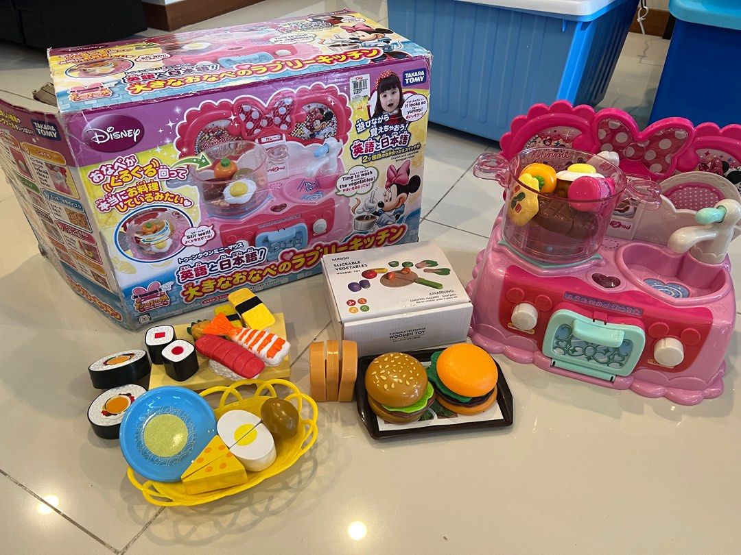 PL Takara Tomy Minnie Mouse Cooking Set, Hobbies & Toys, Toys & Games ...