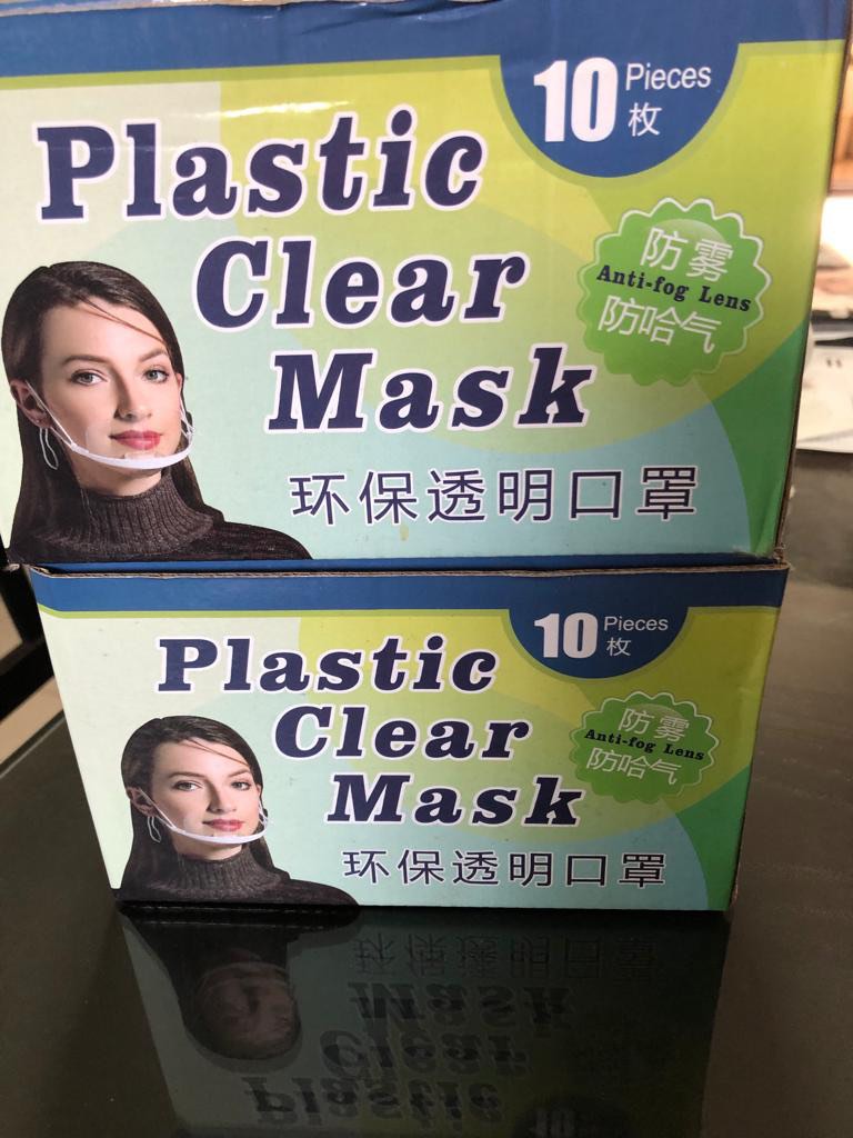 Plastic clear mask, Everything Else on Carousell