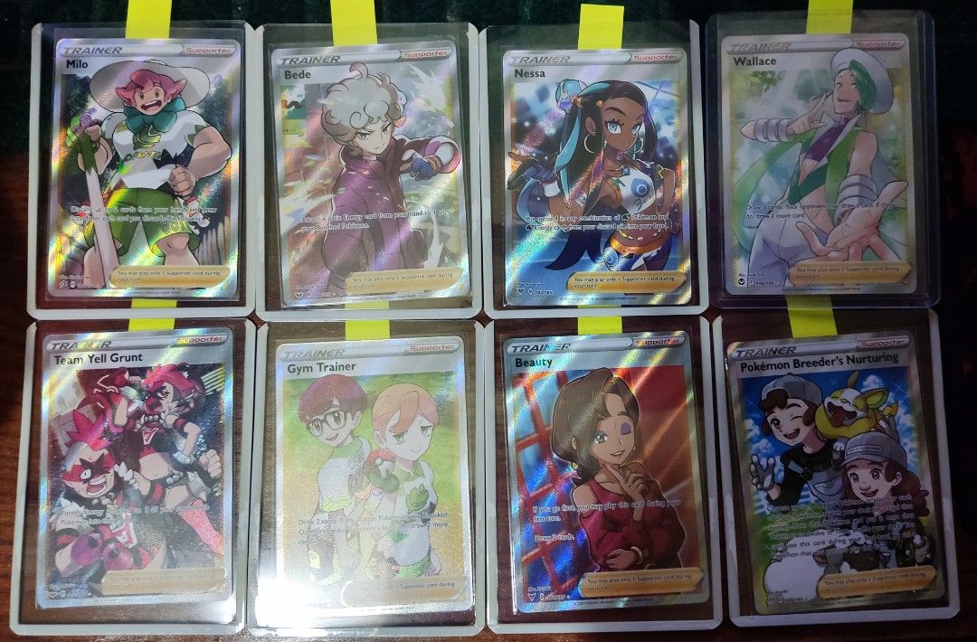 Pokemon Supporters Hyper Rare Full Art Sword & Shield Sun & Moon XY ...