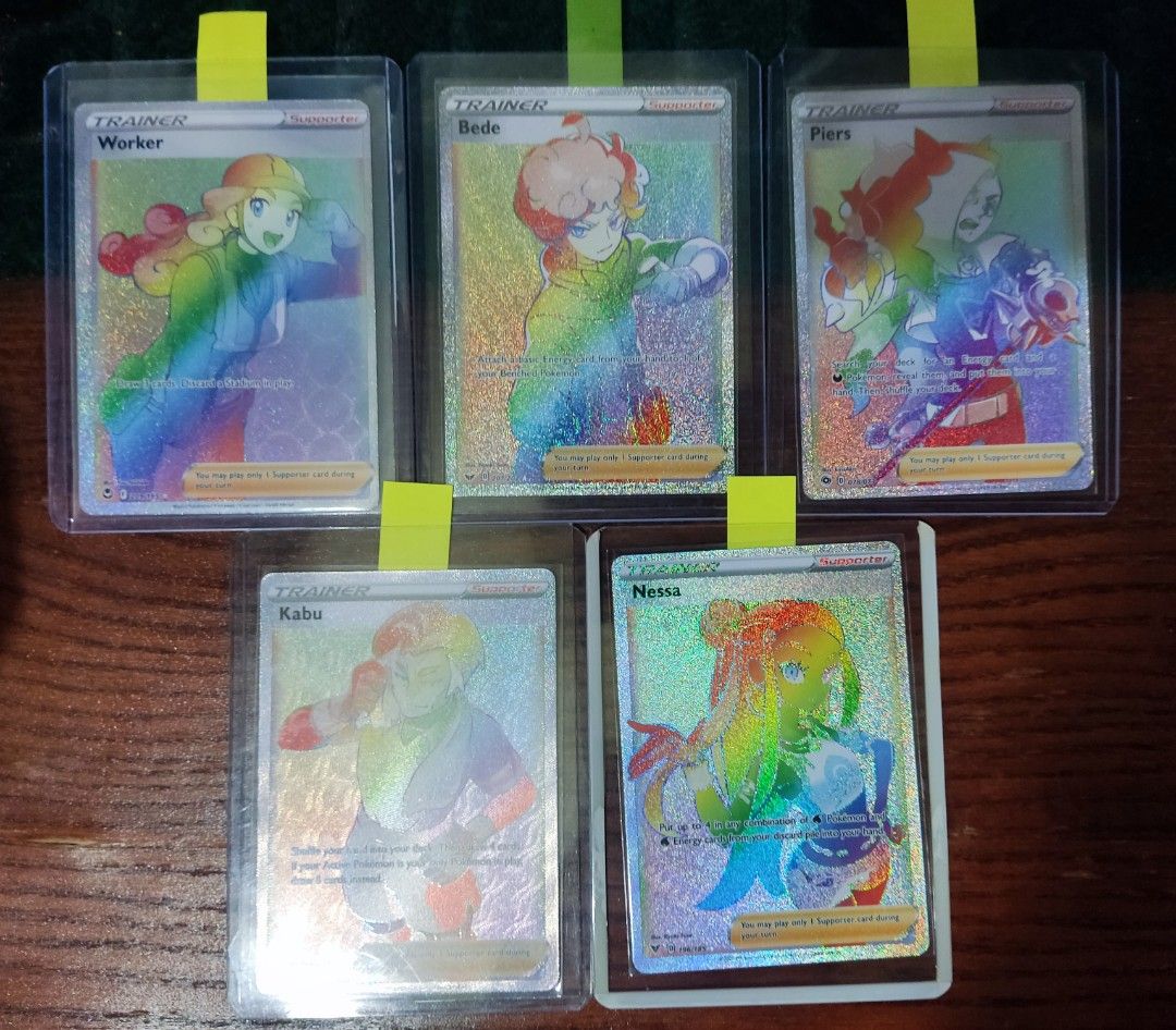 Pokemon Supporters Hyper Rare Full Art Sword & Shield Sun & Moon XY ...