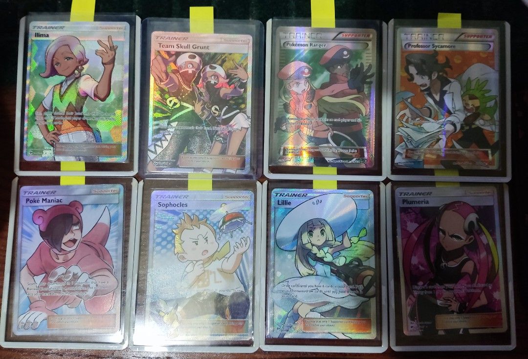 Pokemon Supporters Hyper Rare Full Art Sword & Shield Sun & Moon XY ...