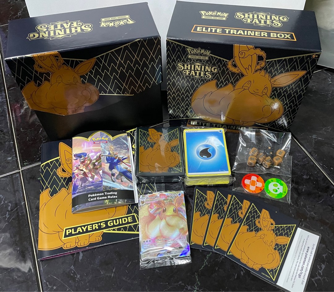 Pokemon TCG Shining fates etb (Everything intact except booster packs ...
