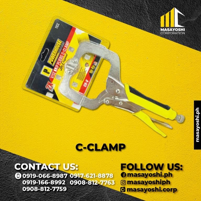 Powerhouse C- Clamp Vise Grip Plier | Vise Grip | C-Clamp | Hand Tools ...