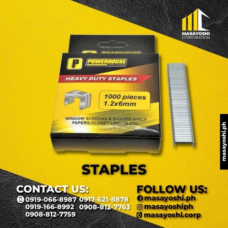 Powerhouse Staple Gun Wire | Staples | Powerhouse | Stapler Gun Wire ...