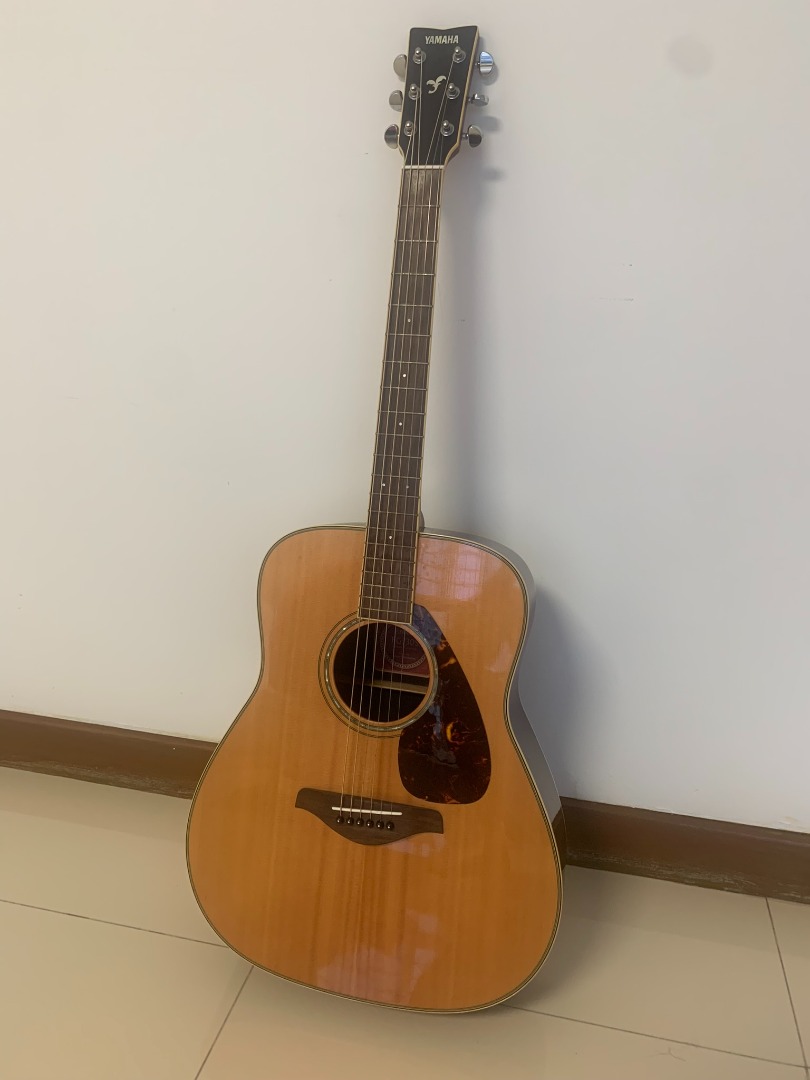 Pre-Owned Yamaha FG730S Acoustic Guitar, Hobbies & Toys, Music & Media, Musical Instruments on ...
