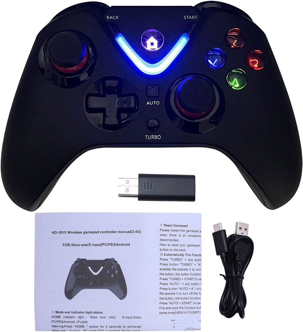 Ralan 2.4G Wireless Game Controller for Xbox One S/X, Xbox Series S/X ...