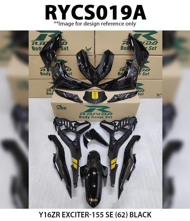 Rapido Cover Set Coverset SNIPER155 V3 Y16 Y16ZR BLACK RED BLACK WHITE ...