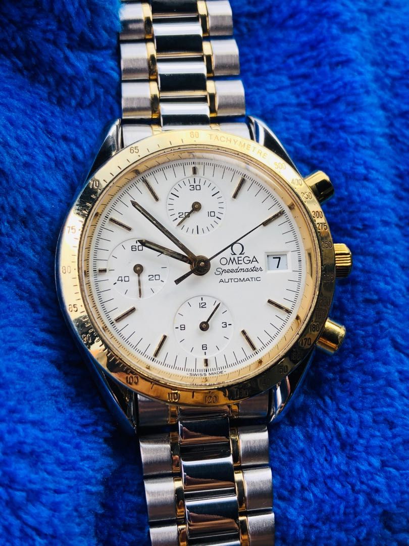 Rare Omega Speedmaster Reduced Solid Gold Bezel, Luxury, Watches on ...