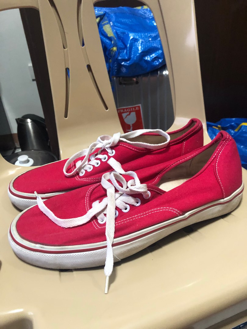 VANS RED (LOOKALIKE VANS), Men's Fashion, Footwear, Sneakers on Carousell